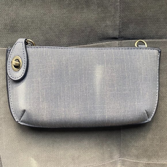 Joy Susan | Bags | Nwt Joy Susan Wristletclutchcrossbody Bag Light Gray ...